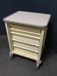Herman Miller Milcare 5 Drawer Crash Cart - NWS Medical Scientific