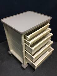 Herman Miller Milcare 5 Drawer Crash Cart - NWS Medical Scientific